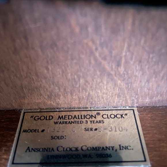 Other | Authentic Ansonia Gold Medallion Clock | Poshmark